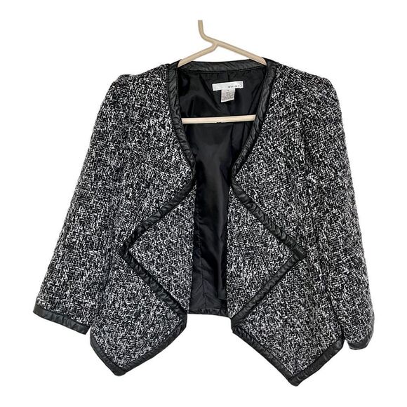 WD.NY | Jackets & Coats | Wdnywomenstweed Blazer 34 Sleeve Open Black ...